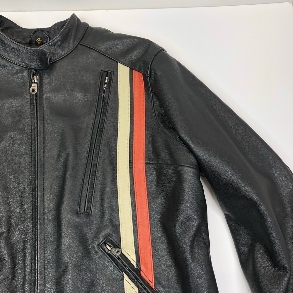 Harley Davidson Racing Leather Jacket Black - Xl - Gem